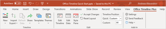 Quick Start to Office Timeline Plus
