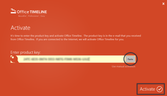 How to activate your new Office Timeline Add-in license
