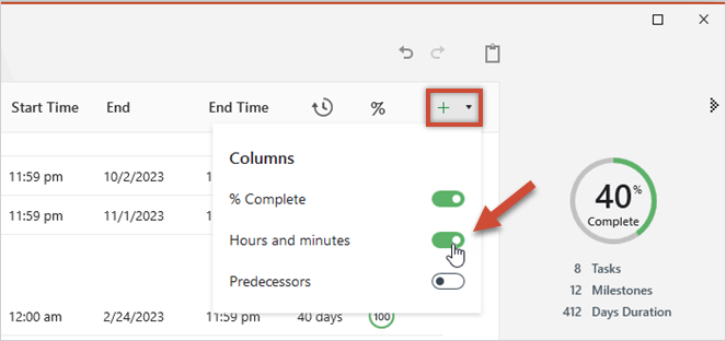 Quick Start to Office Timeline Expert