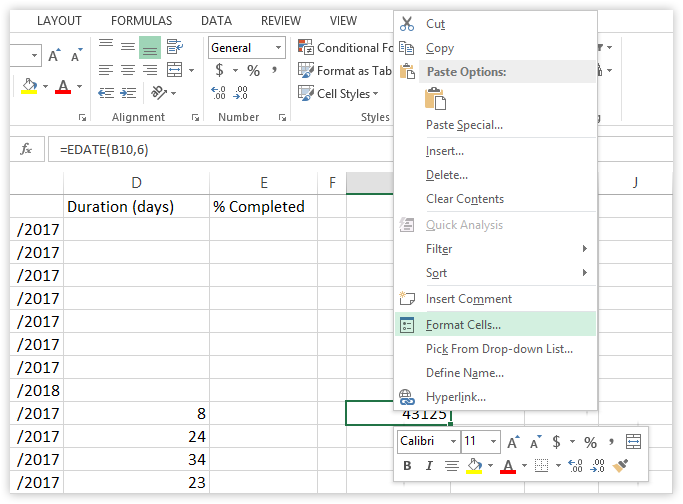 How to change all dates on the timeline when the project is rescheduled