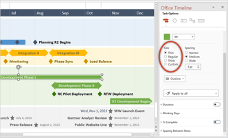 Fit more data on the timeline slide