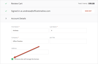 How to designate or change an Office Timeline license manager