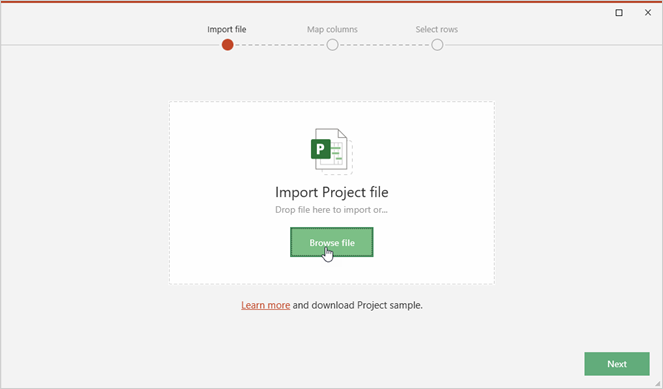 Import your Microsoft Project plan into Office Timeline