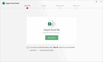 Import your Excel data into Office Timeline