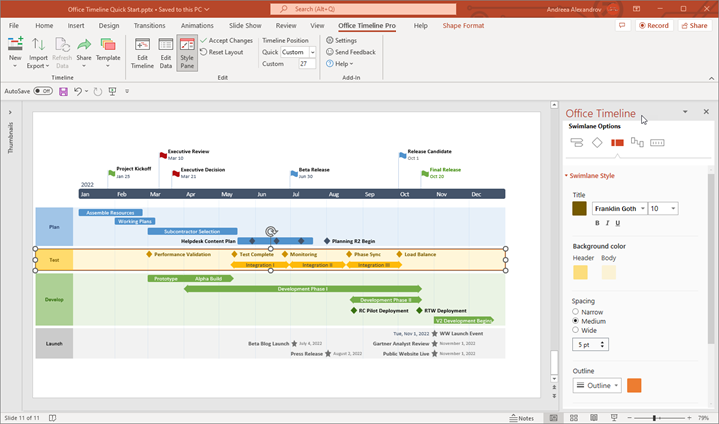 Quick Start to Office Timeline Pro