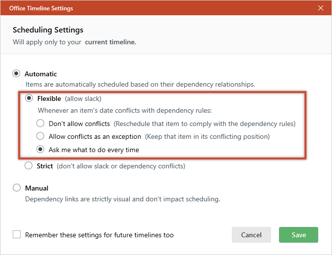 Dependency scheduling & date auto-shifting