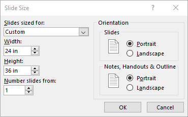 How to resize your slide for optimal printing