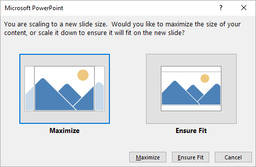 How to resize your slide for optimal printing
