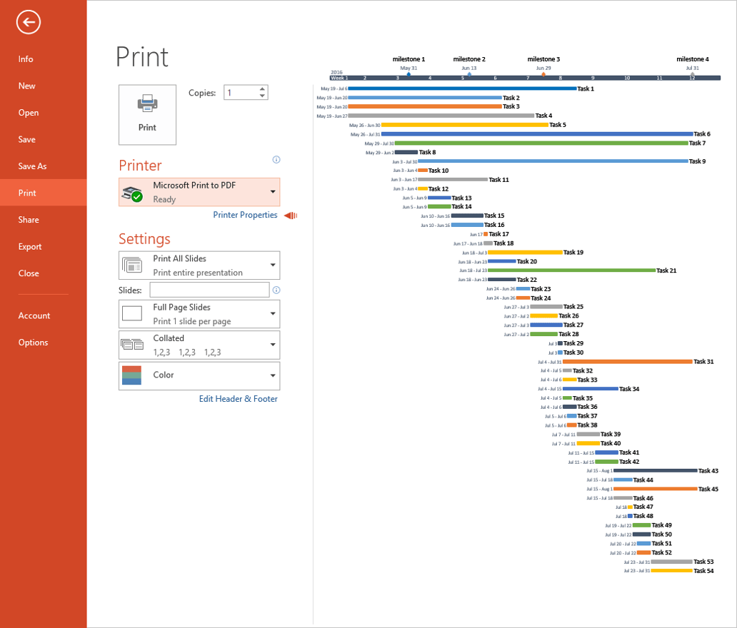 How to resize your slide for optimal printing