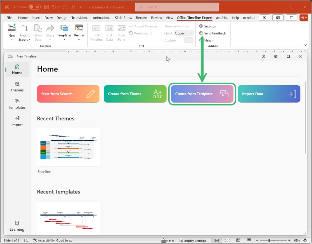 Quick Start to Office Timeline Plus