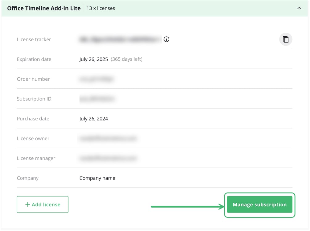 How to assign and revoke licenses for license managers