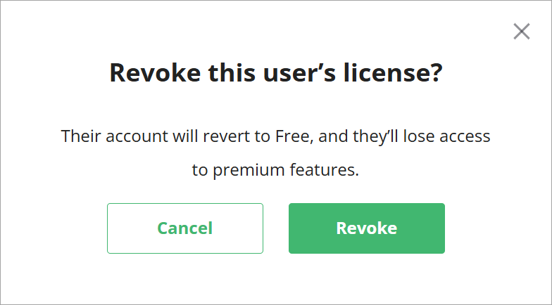 How to assign and revoke licenses for license managers
