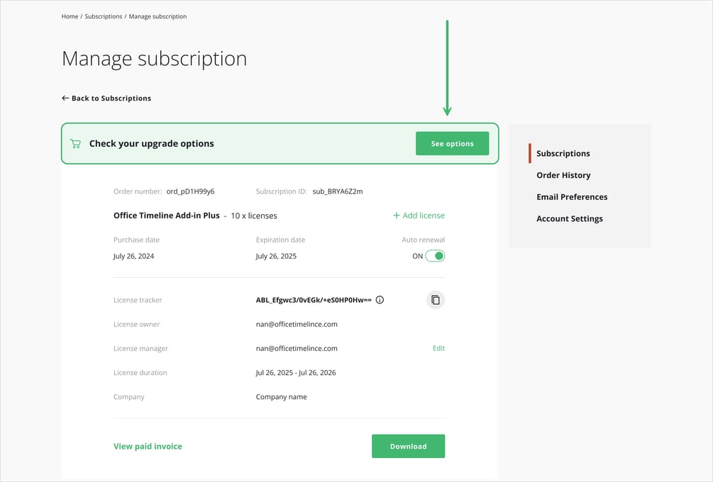 How to upgrade your existing subscription to Expert