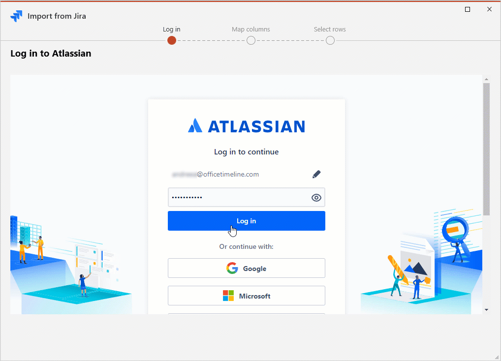 Import your Jira data into Office Timeline