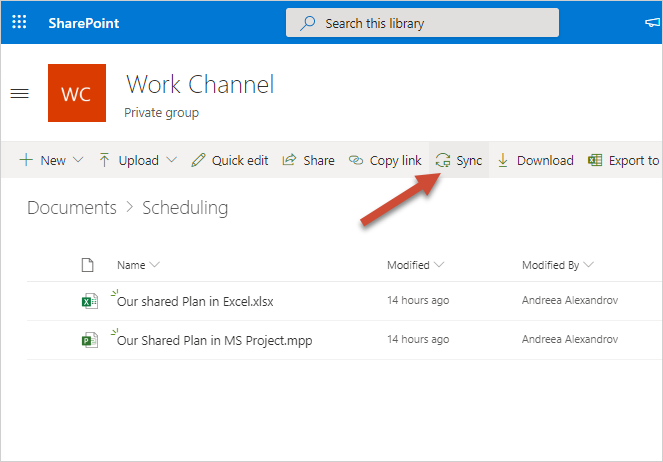 Import Excel or Project files stored in SharePoint